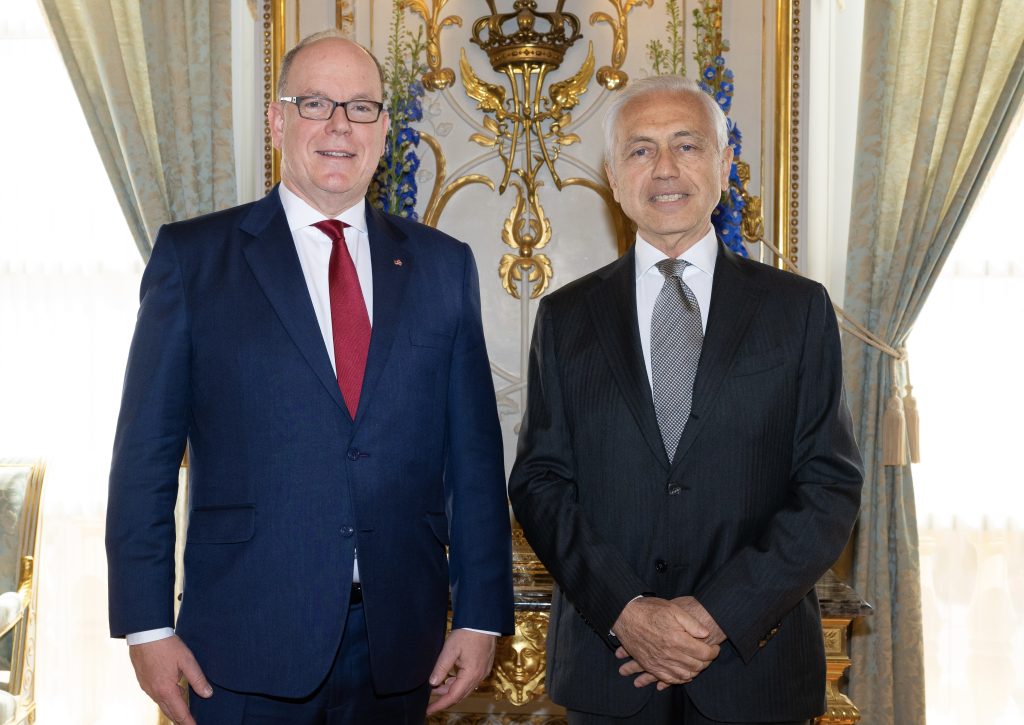 Presentation of the Letters of Credence to Prince Albert II of Monaco ...